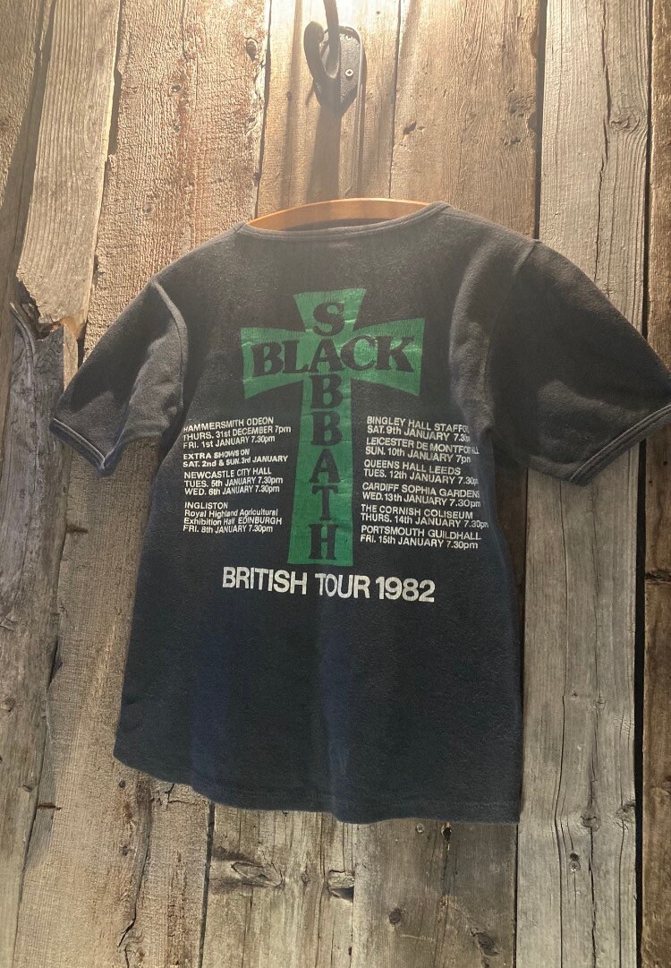 1982 Black Sabbath “mob Rules Tour” British Tour (distressed) - Etsy
