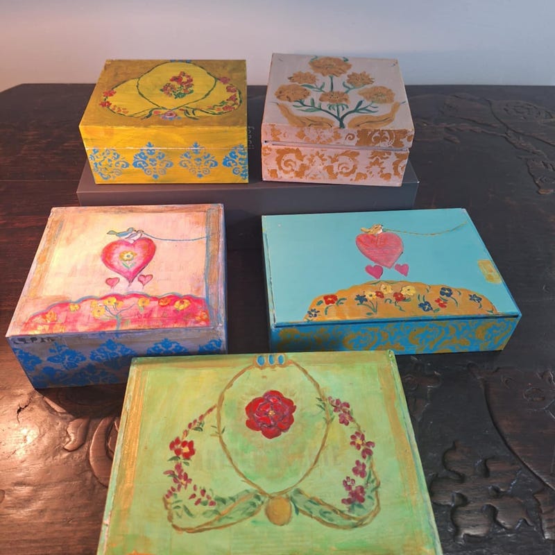 Decorated Cigar Box - Etsy
