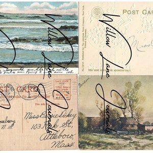 Antique / Vintage Postcards Digitals (early 1900's) - Etsy