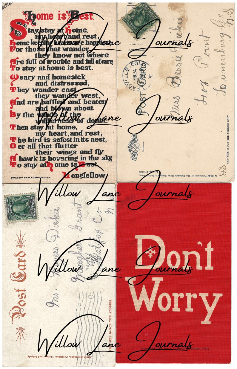 Antique / Vintage Postcards Digitals (early 1900's) - Etsy