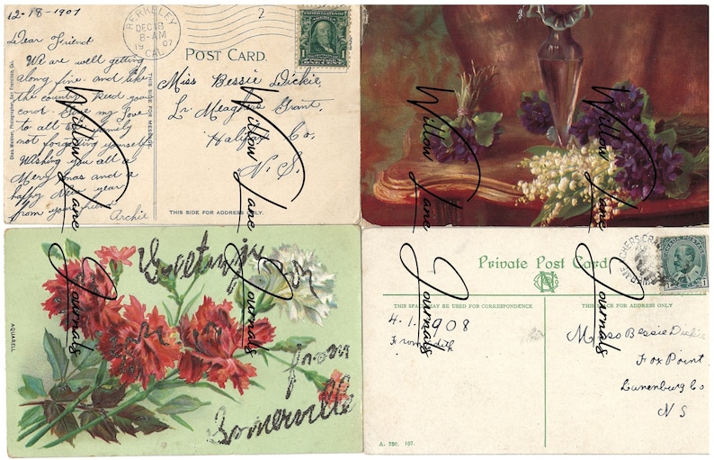 Antique / Vintage Postcards Digitals (early 1900's) - Etsy