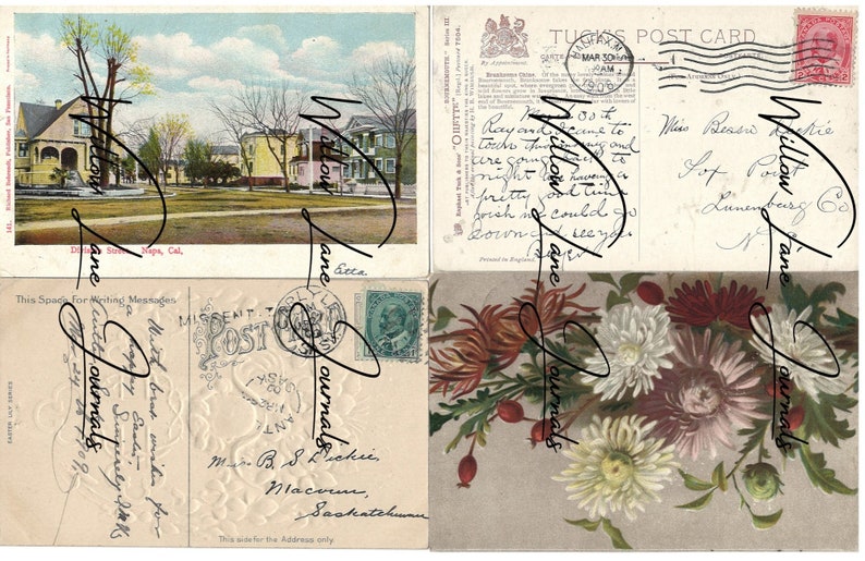 Antique / Vintage Postcards Digitals (early 1900's) - Etsy