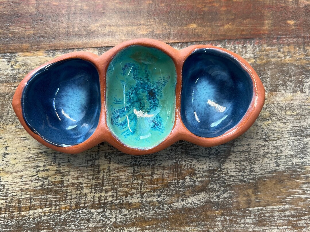 New 9 three-pod Dish in Multicolors - Etsy