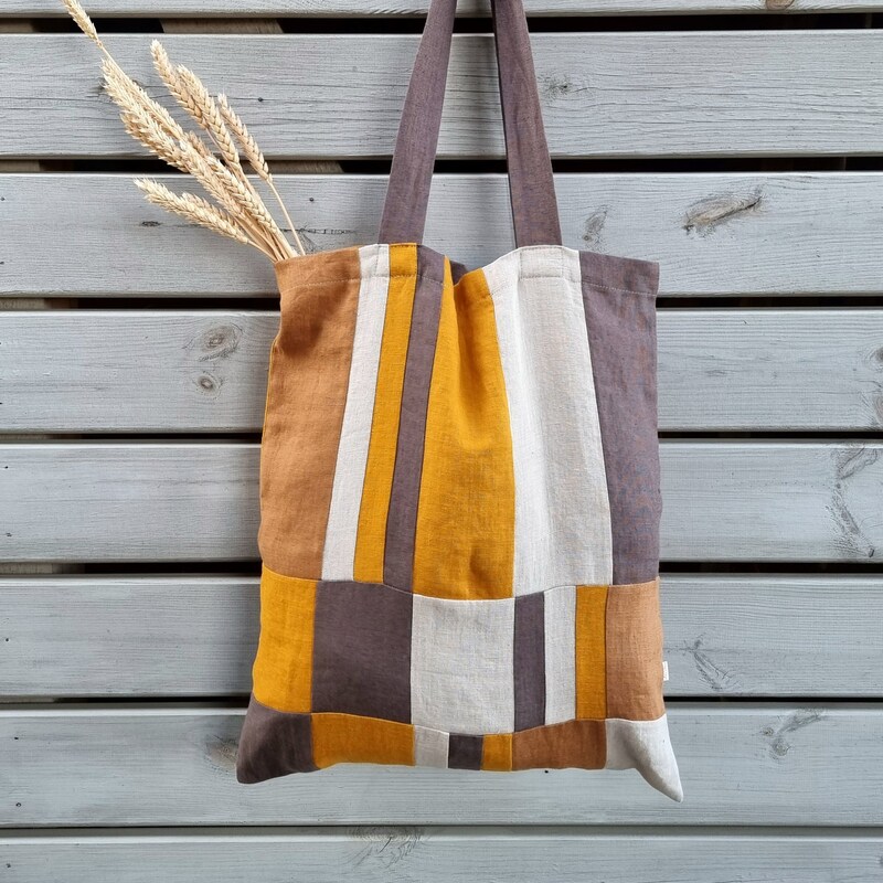 Linen Patchwork - Etsy