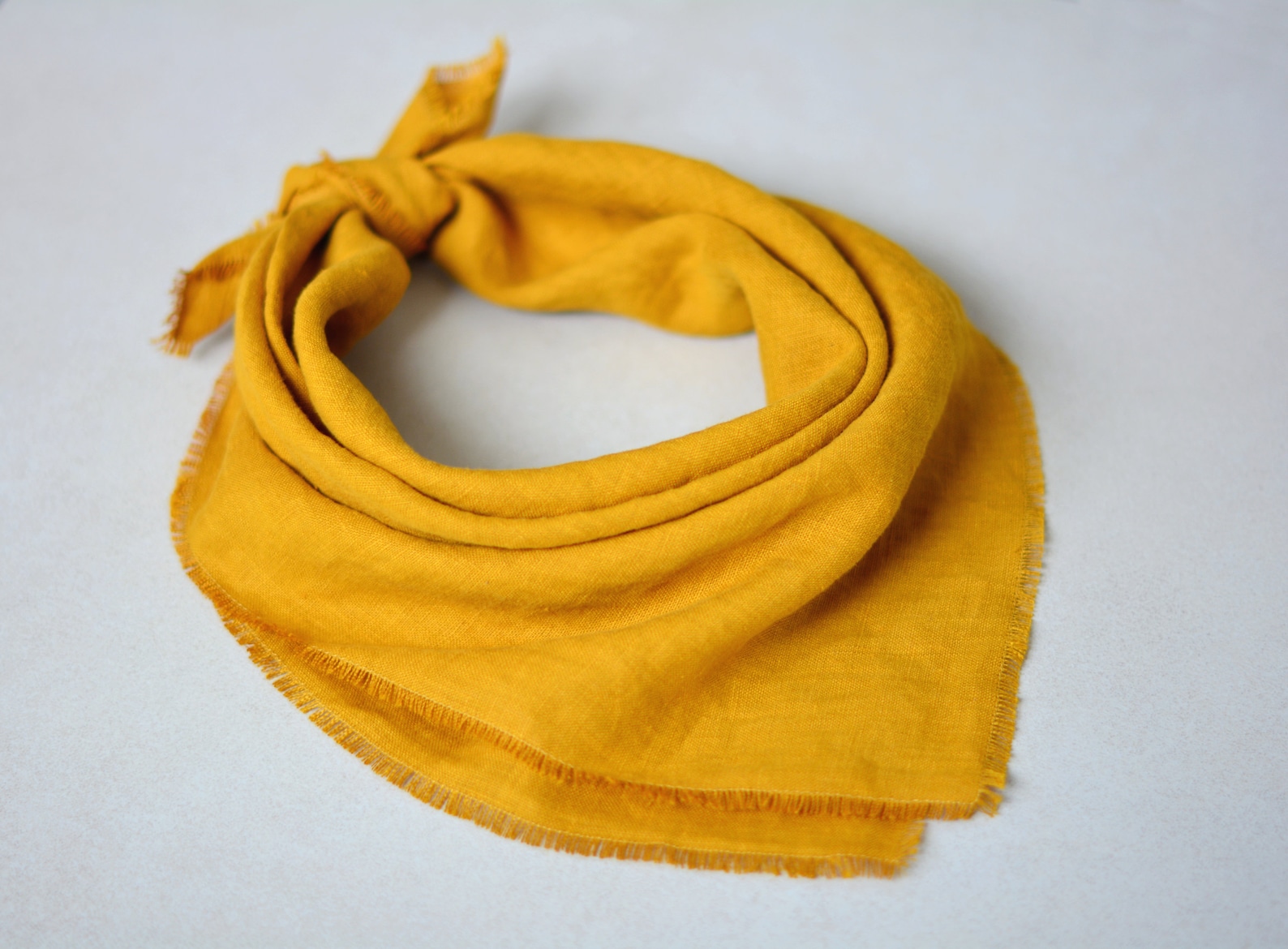 Linen Bandana Square Linen Scarf Men Women Bandana Brown - Etsy