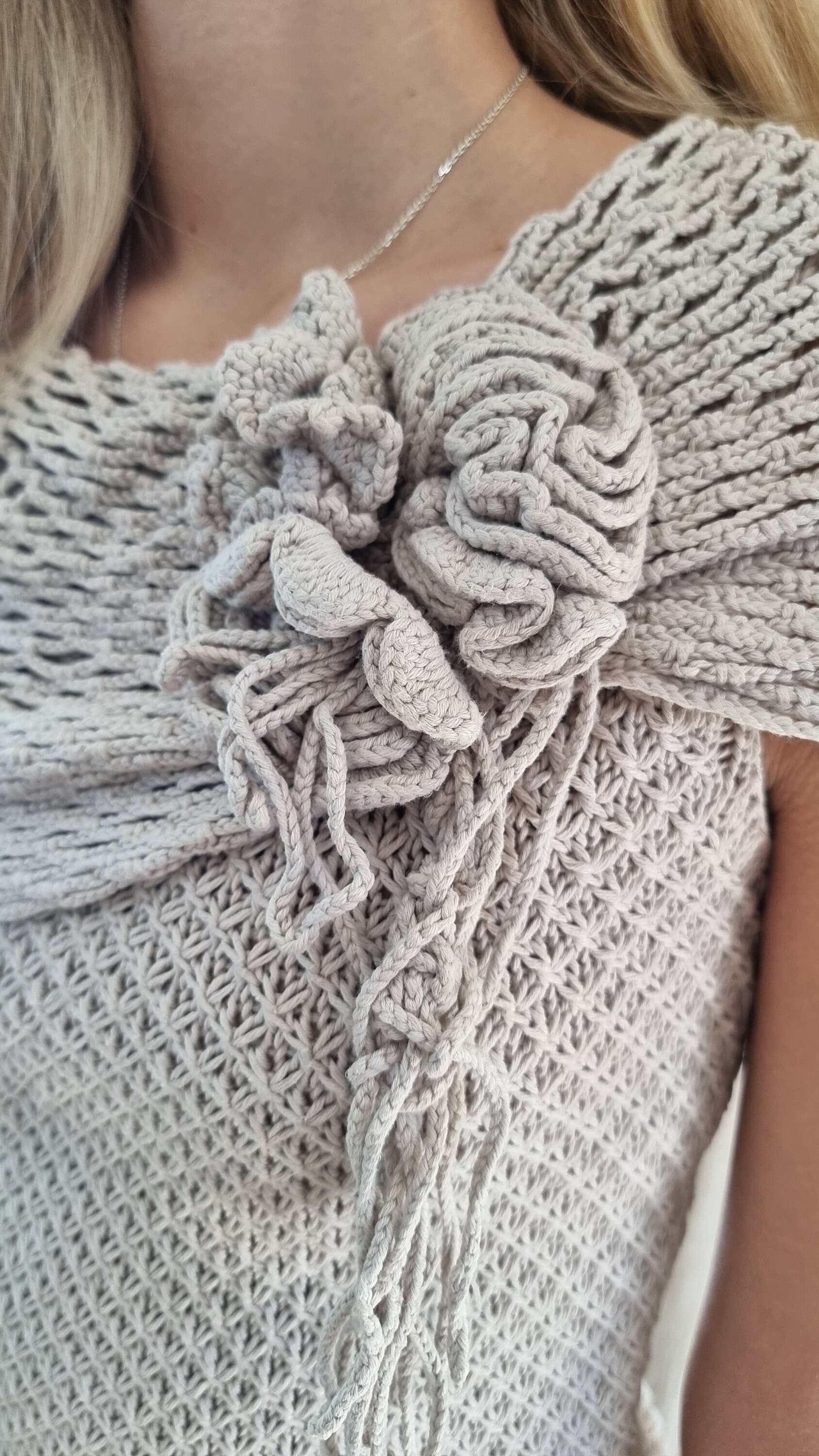 Vintage Hand Knitted Top, Vintage Summer Top, Exclusive Knitted Top ...