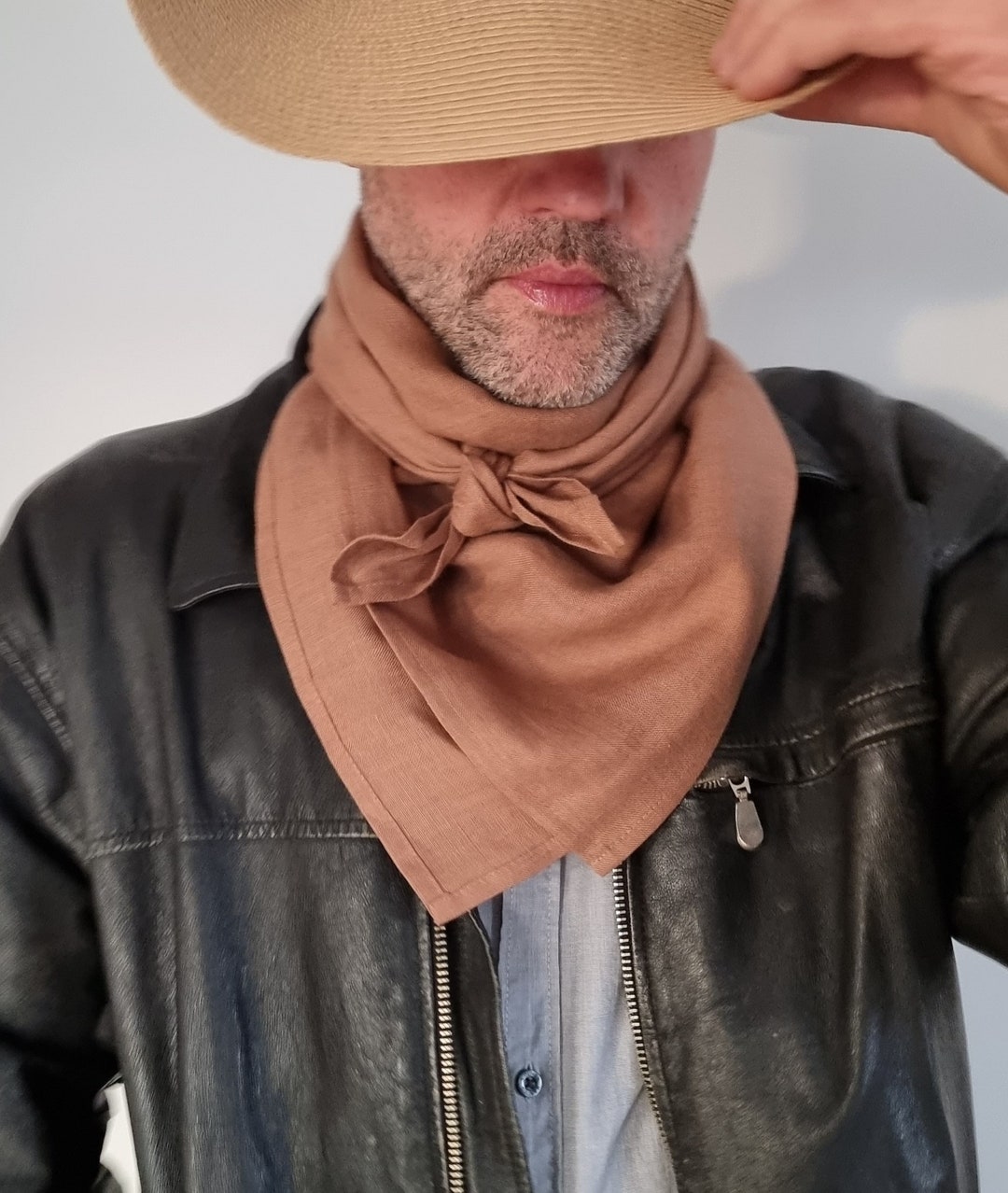 Linen Wild Rags, 35x35" Cowboy Scarf, Linen Rags for Men, Women Square ...