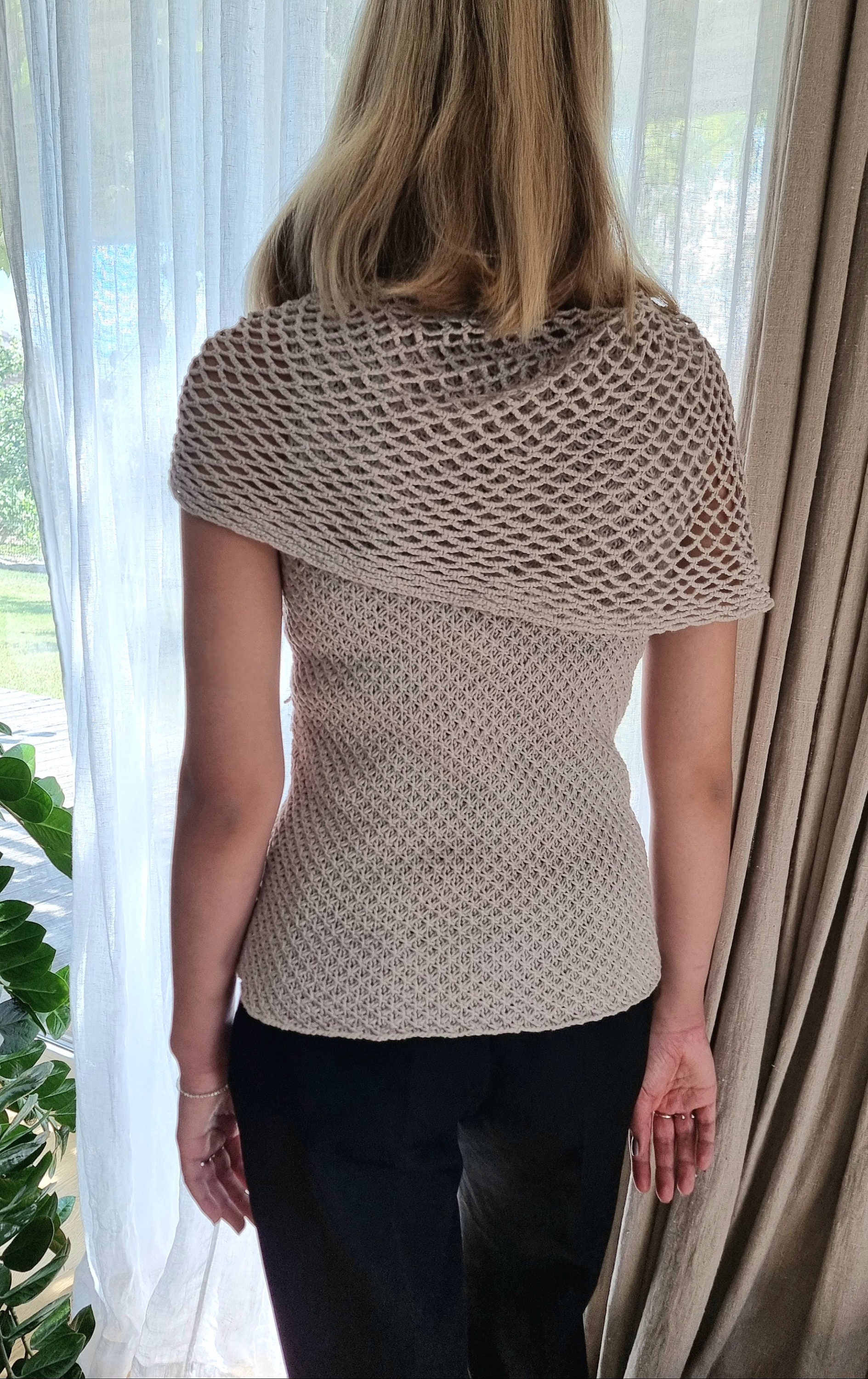 Vintage Hand Knitted Top, Vintage Summer Top, Exclusive Knitted Top ...