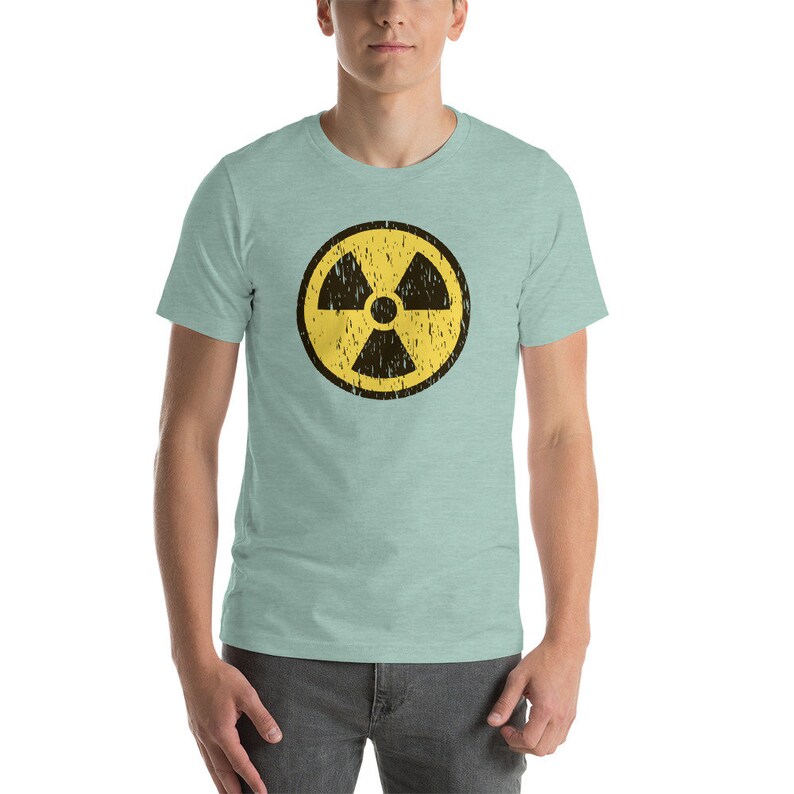 Nuke Icon Distressed Nuclear Symbol T-Shirt | Etsy