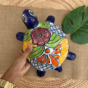 Handcrafted Talavera Turtle: Vibrant Mexican Artistry for Your Home ...