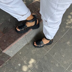 Huarache Sandal for Women ~ Handmade Leather Summer Chunky Sandal ...