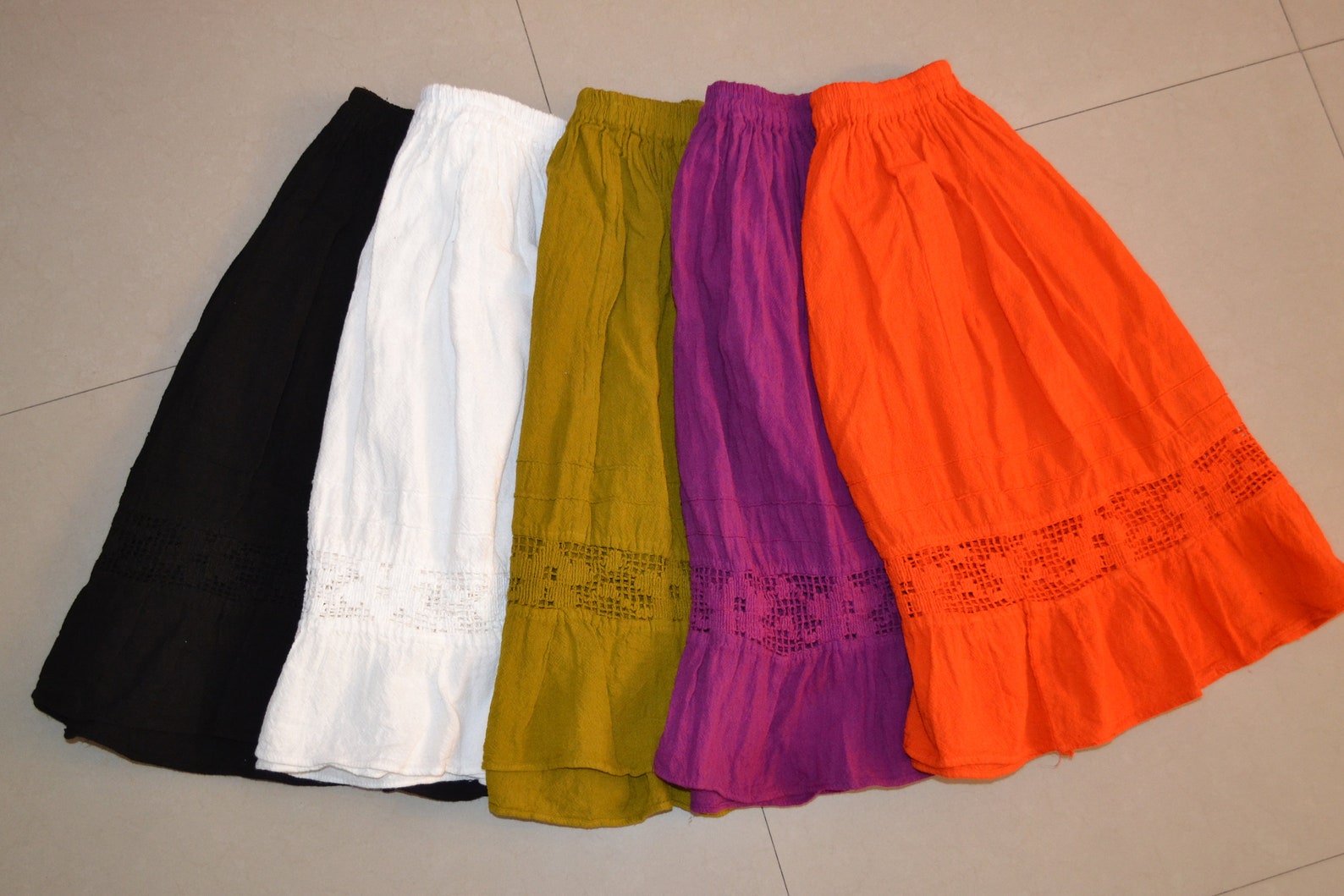 10-12 Years Girls Mexican Skirts Falda Folklorico Skirts - Etsy