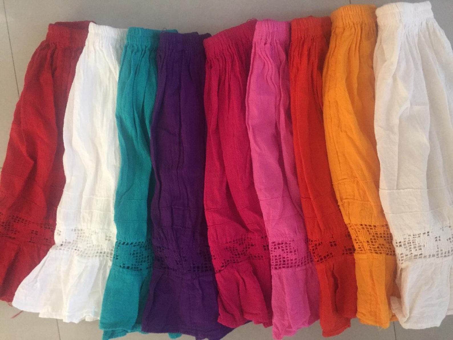 8-10 Years Girls Mexican Skirts ~ Falda ~ Folklorico Skirts ~ Colorful ...