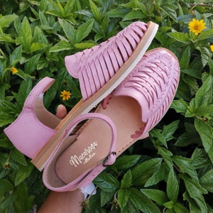 Pink Huarache Sandal ~ All Sizes Boho- Hippie Vintage ~ Mexican Style ...