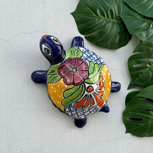 Handcrafted Talavera Turtle: Vibrant Mexican Artistry for Your Home ...
