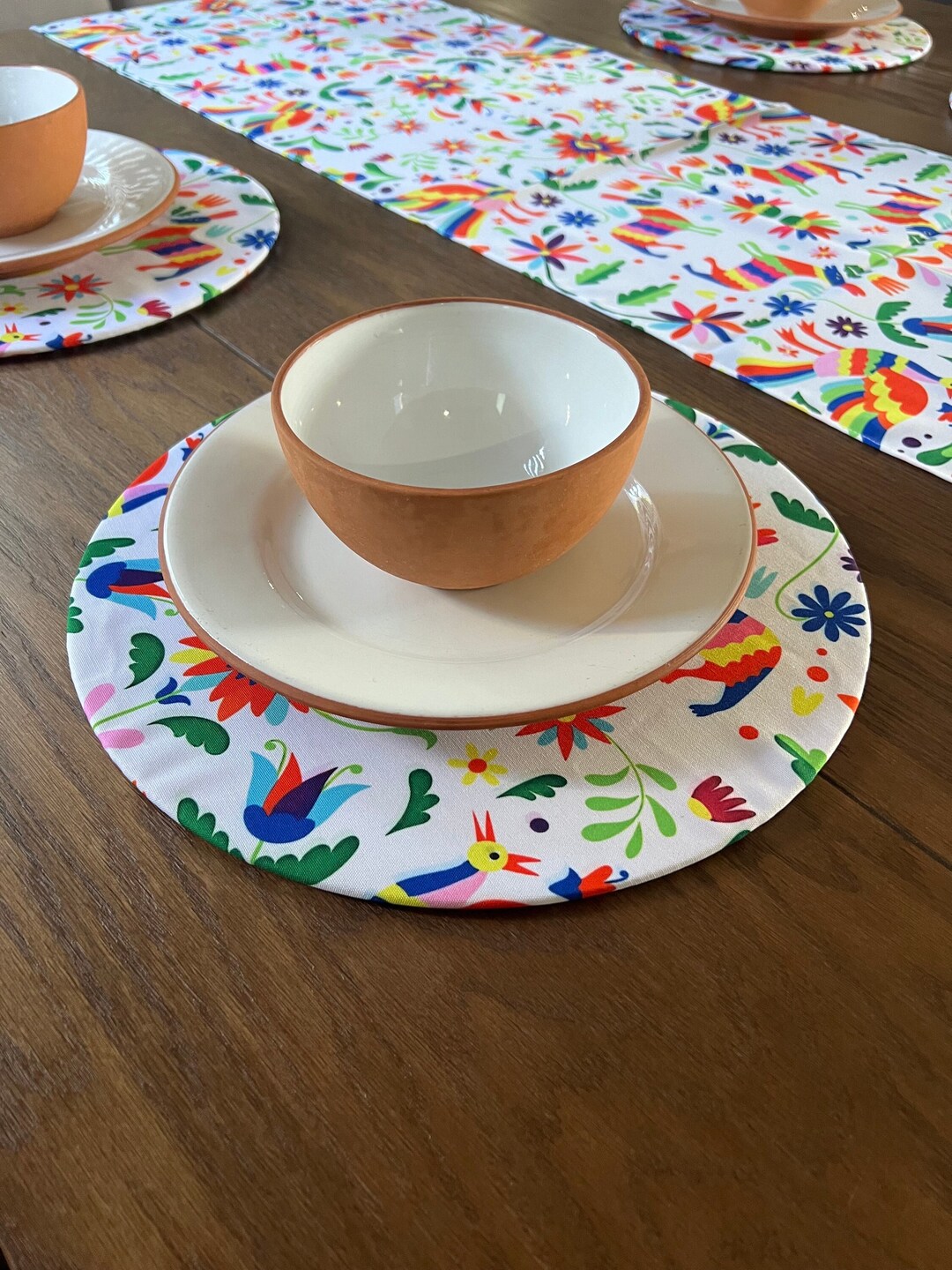 Cover Plate Bases Mexican Otomi Figures, Sublimated, Polyester Plate ...