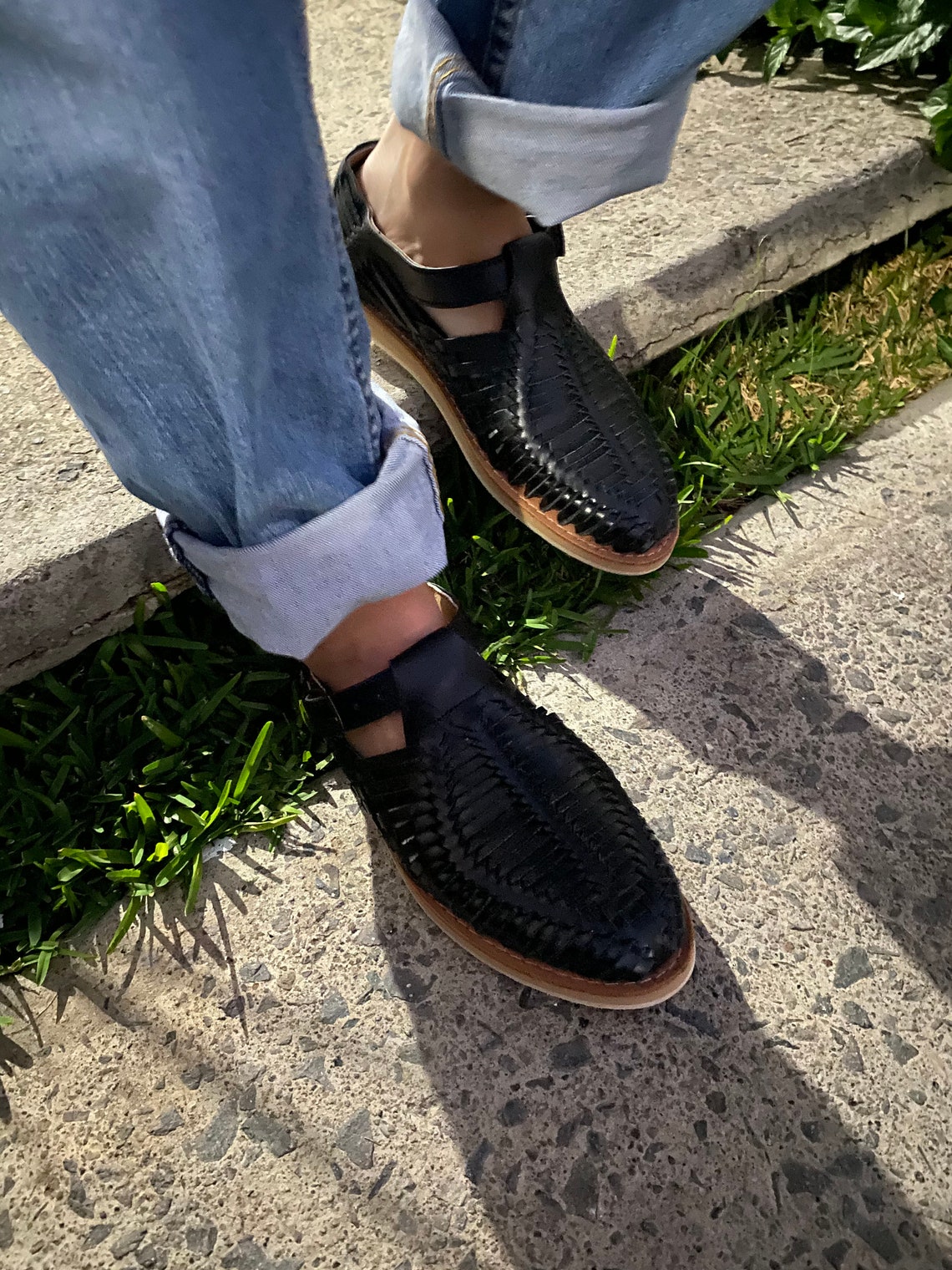 Mens Handmade Leather Huarache Sandals – Mexican Style Boho Shoes - Etsy