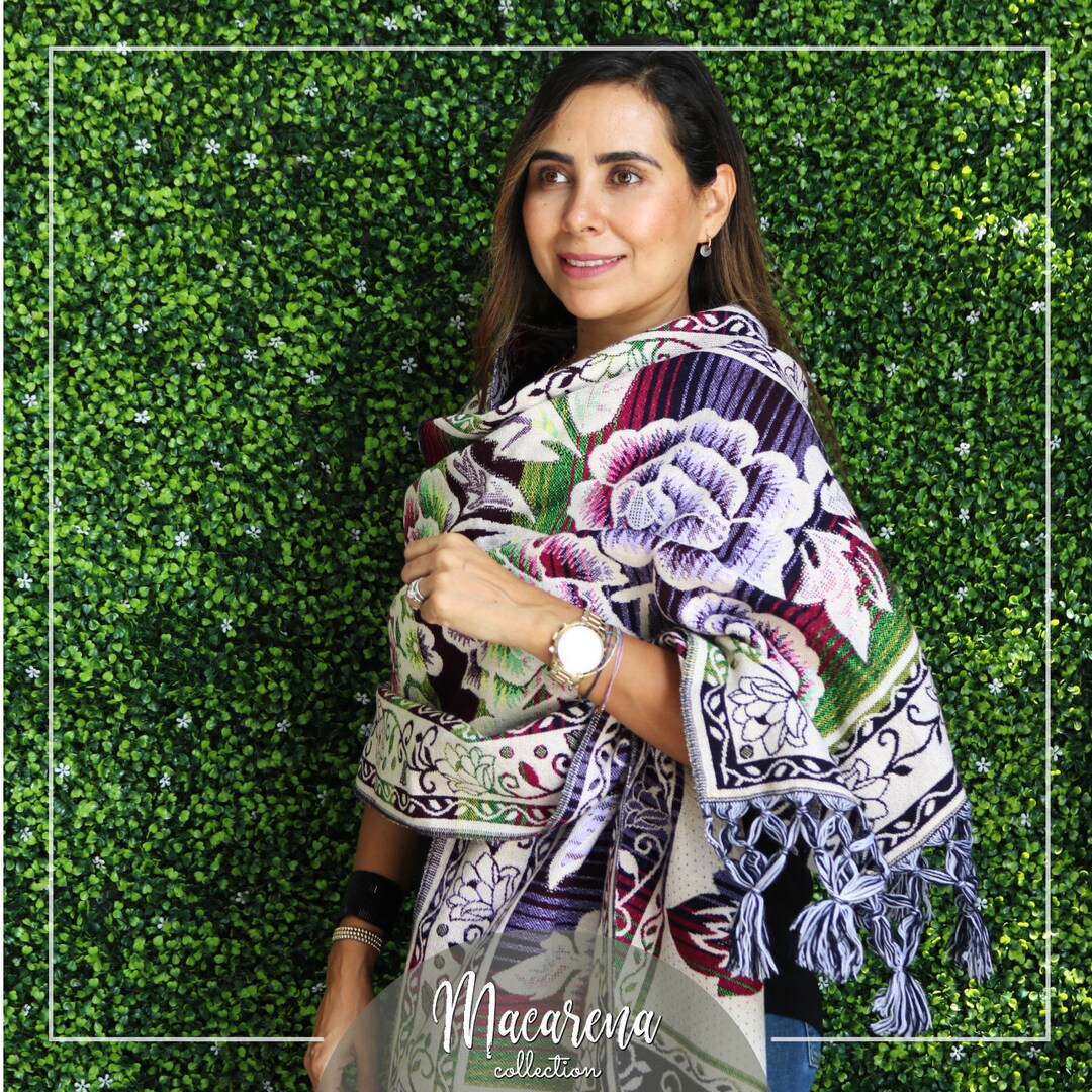 Traditional Mexican Rebozo ~ Mexican Rebozo ~ Mexican Shawl ~ Pashmina ...