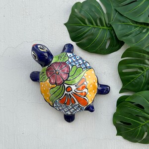 Handcrafted Talavera Turtle: Vibrant Mexican Artistry for Your Home ...