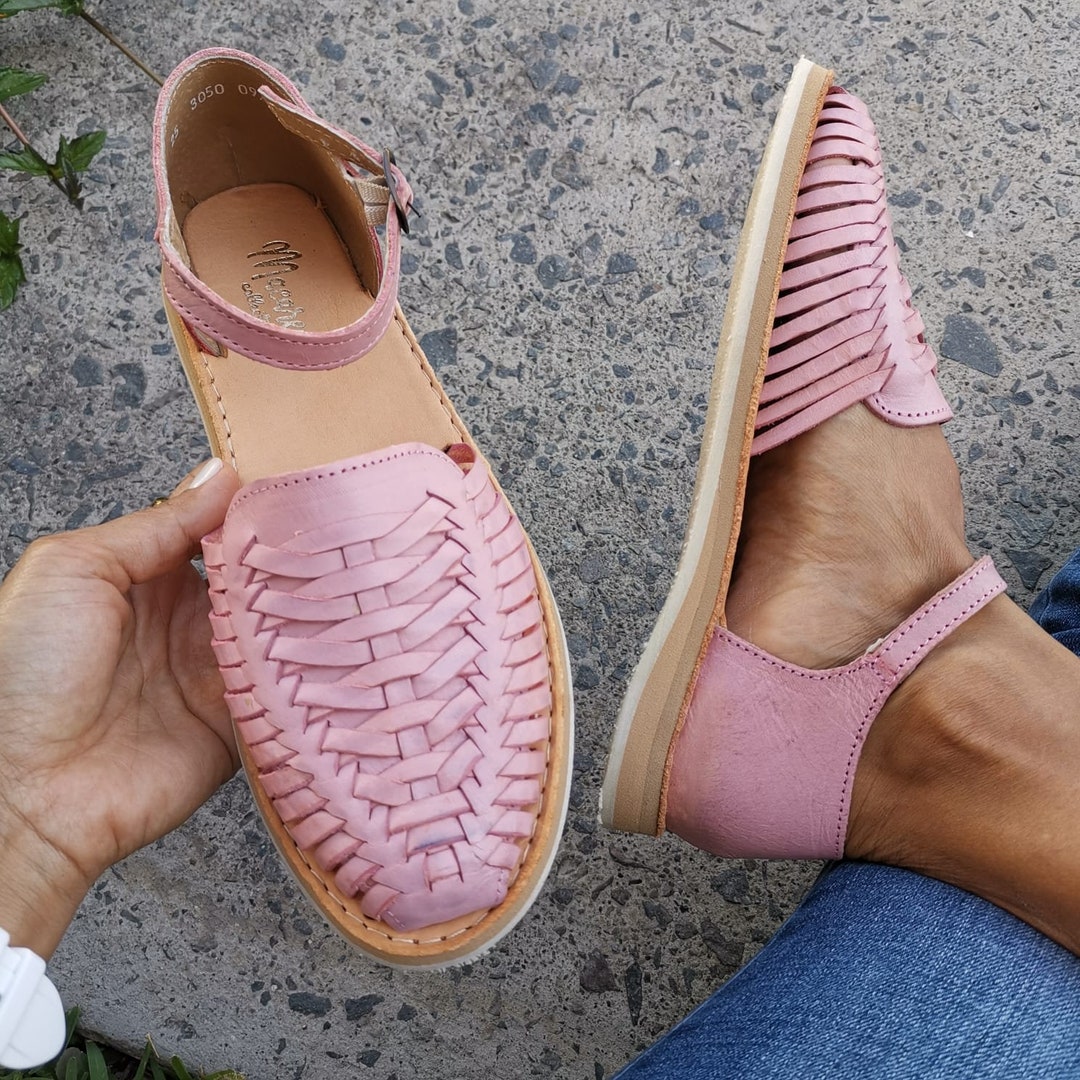 Pink Huarache Sandal ~ All Sizes Boho- Hippie Vintage ~ Mexican Style ...