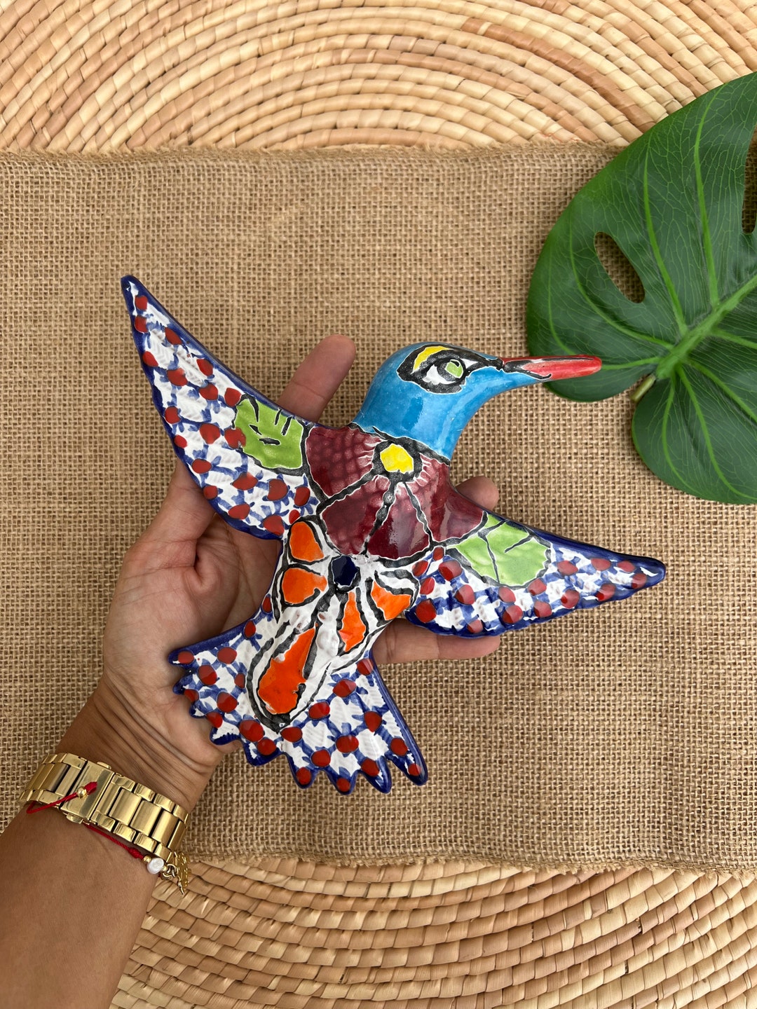 Handcrafted Talavera Humming Bird: Vibrant Mexican Artistry for Your ...