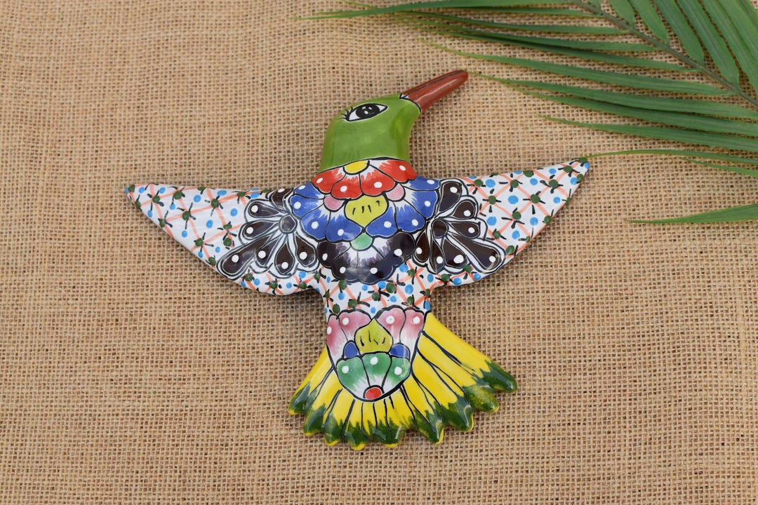 Handcrafted Talavera Humming Bird: Vibrant Mexican Artistry for Your ...