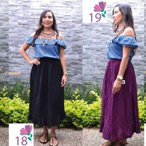 Mexican Skirts ~ Falda ~ Folklorico Skirts ~ Colorful Skirt for Women ...