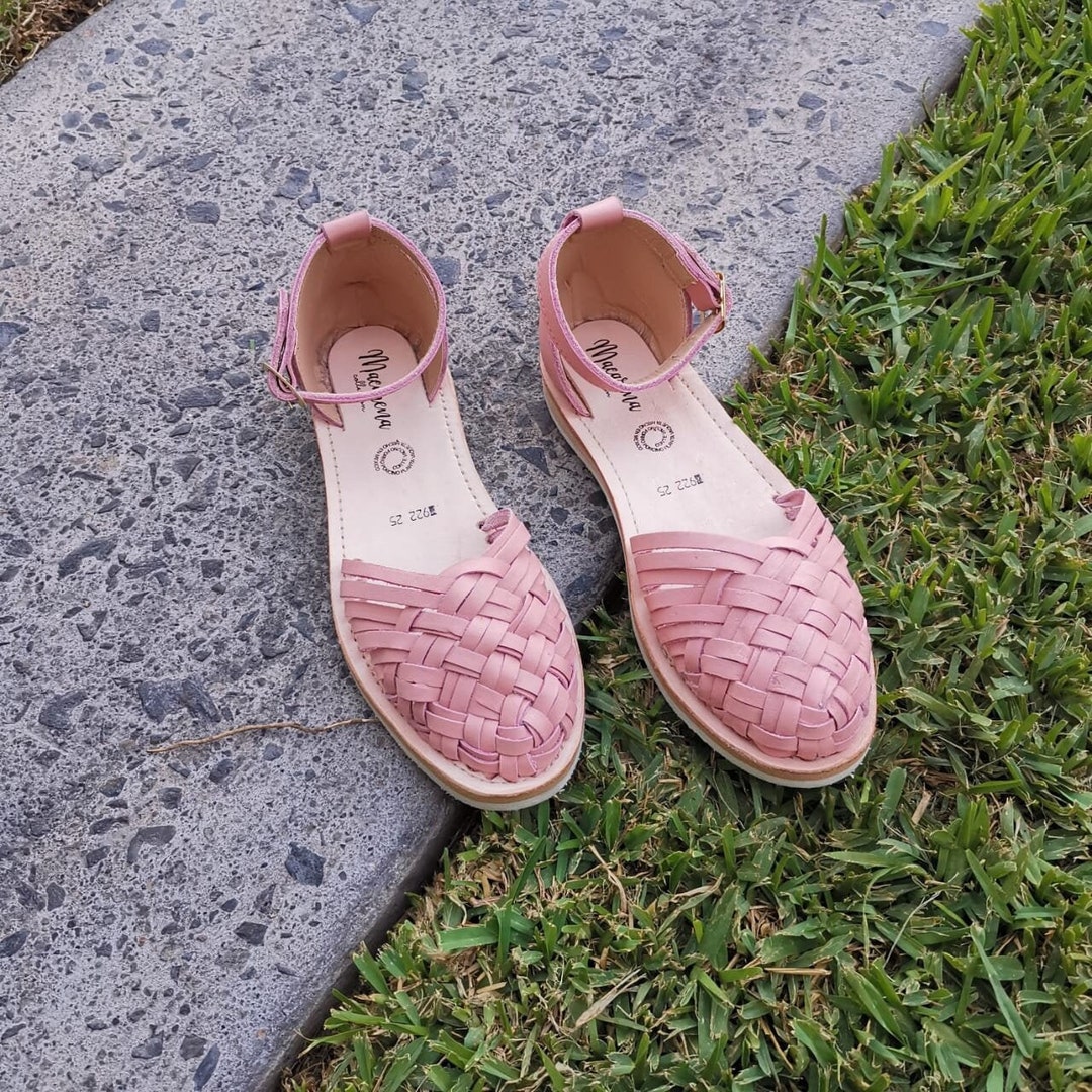 Pink Huarache Sandal ~ All Sizes Boho- Hippie Vintage ~ Mexican Style ...