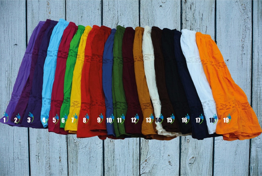 Mexican Skirts ~ Falda ~ Folklorico Skirts ~ Colorful Skirt for Women ...