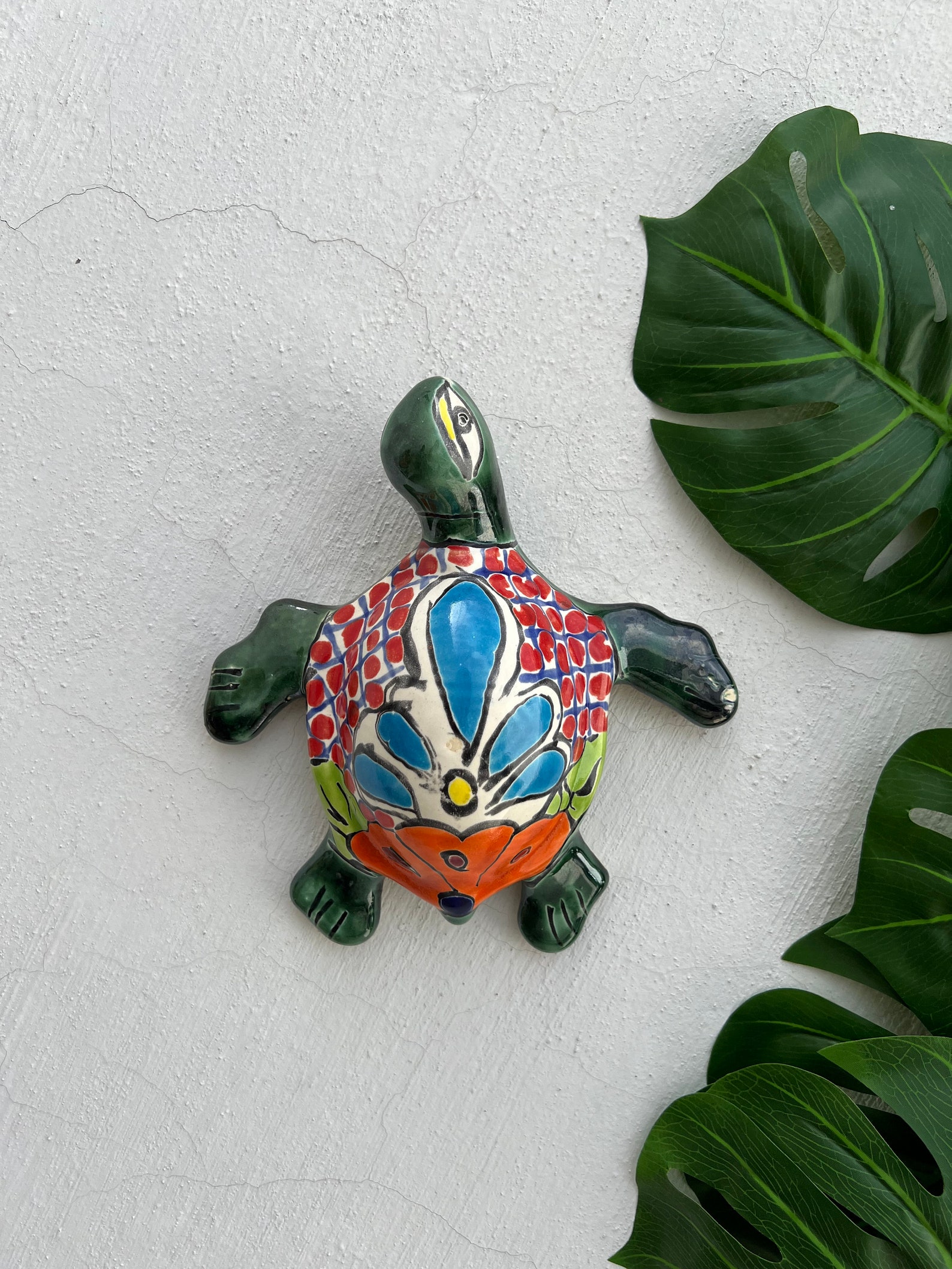 Handcrafted Talavera Turtle: Vibrant Mexican Artistry for Your Home ...