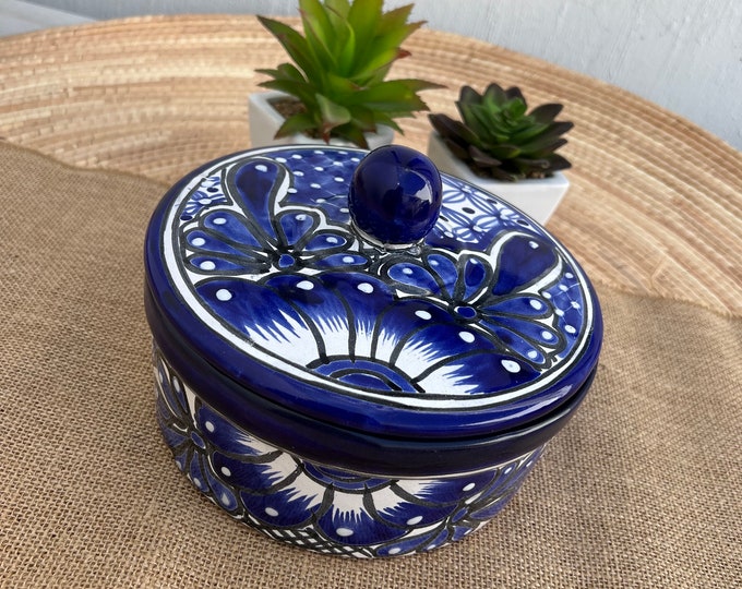 Traditional Talavera Pottery Hand Painted Ceramic Tortilla Warmer ...