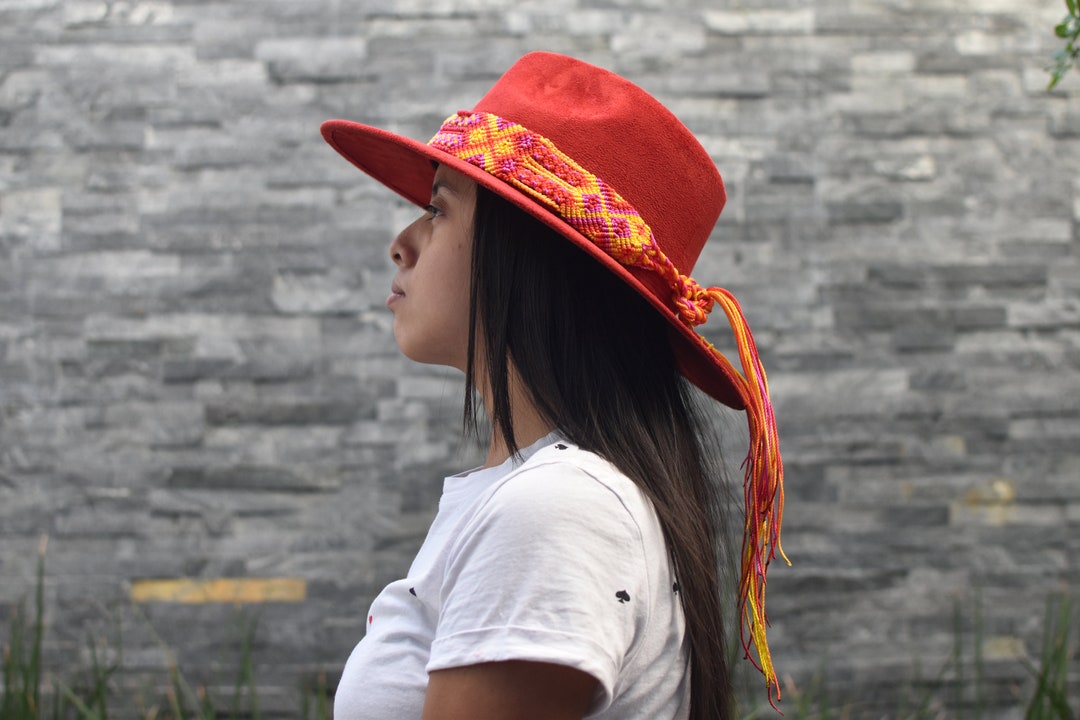 Mexican Artisan Hat Womens Hat Hand Embroidered Traditional Mexican Hat ...