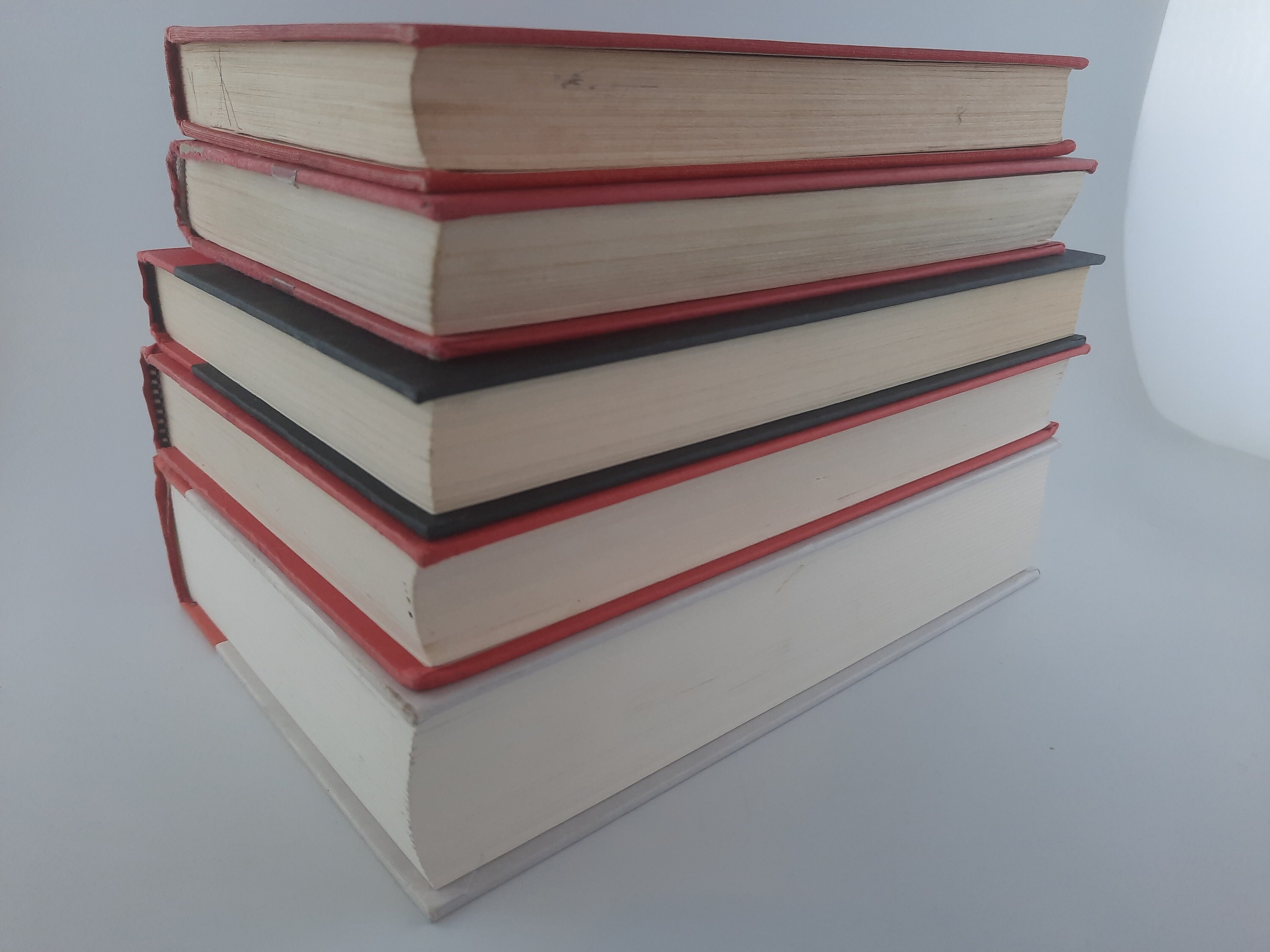 Vintage Red Book Decor Set Old Red Hardcover Books | Etsy