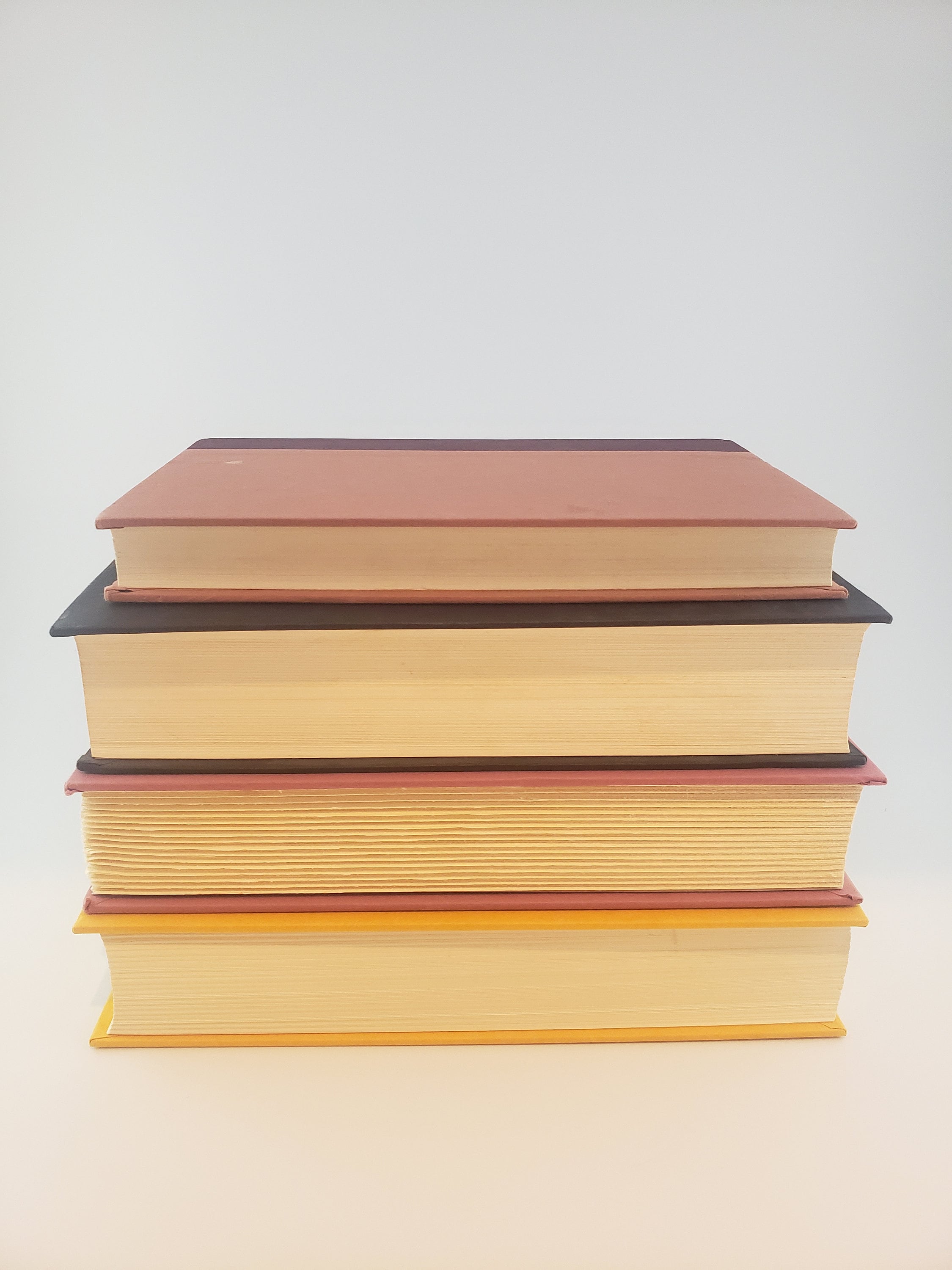 Vintage & Modern Hardcover Book Set 4 Pretty Eggplant | Etsy