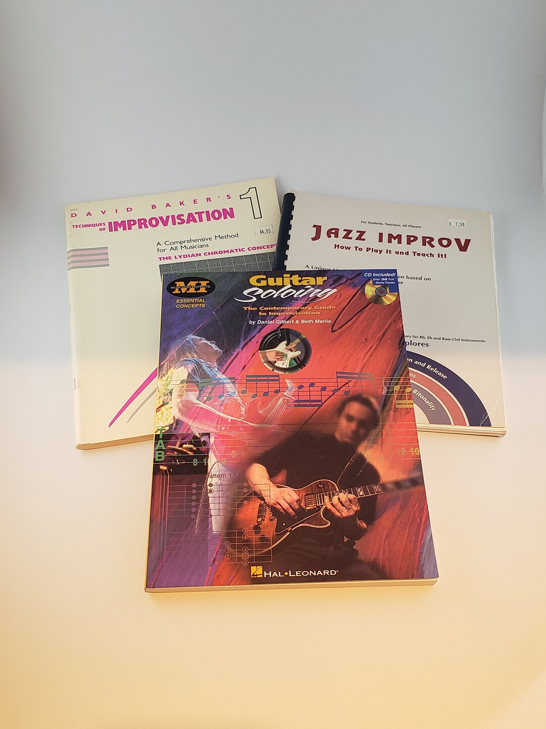 3 Vintage Guitar Improv Books - Guitar Soloing Contemporary Guide to ...