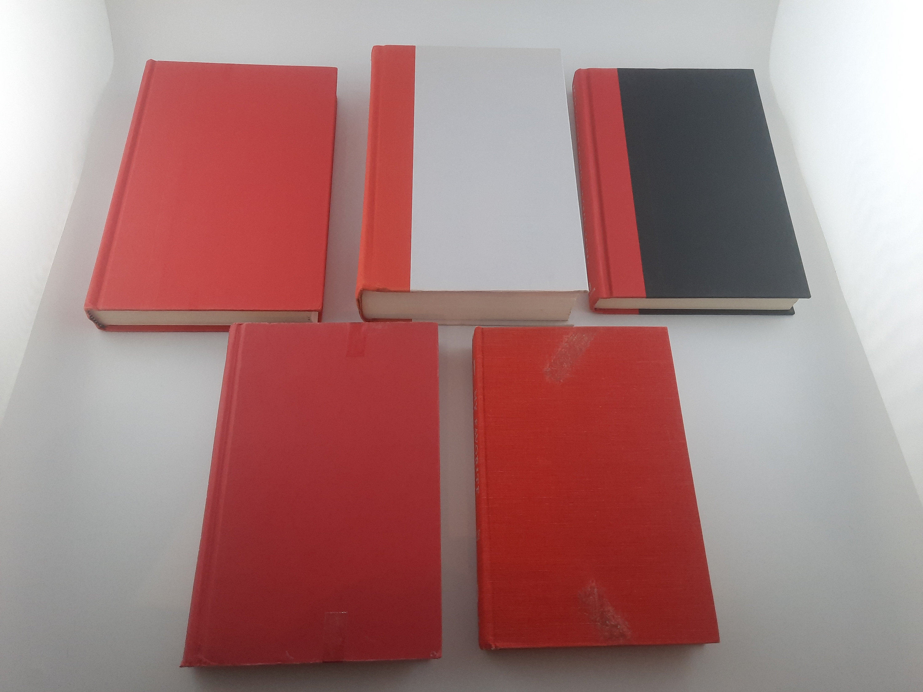 Vintage Red Book Decor Set Old Red Hardcover Books | Etsy