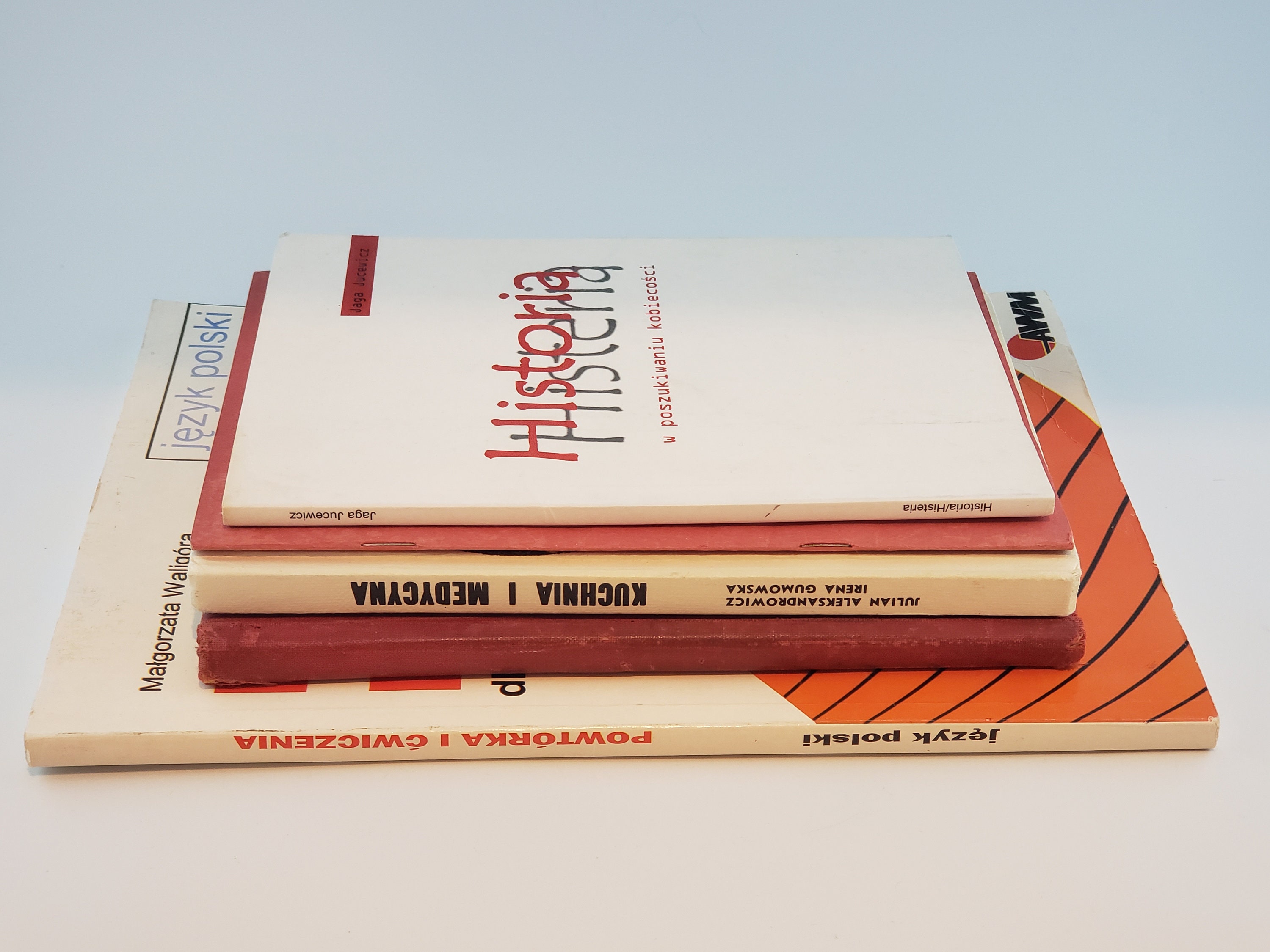 Vintage Polish Book Set 5 Books Written in Polish Travel - Etsy