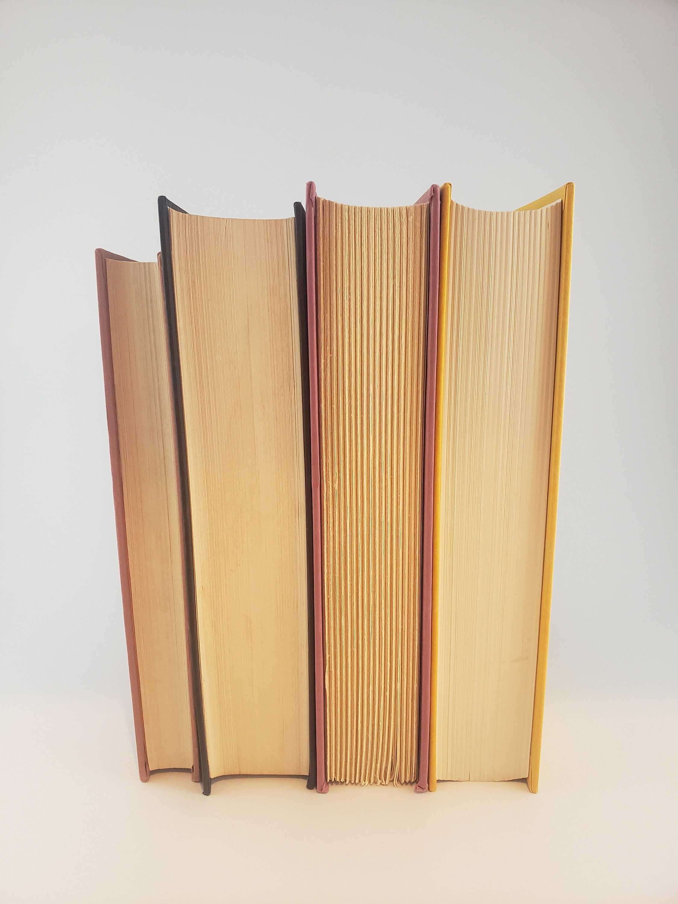 Vintage & Modern Hardcover Book Set 4 Pretty Eggplant | Etsy