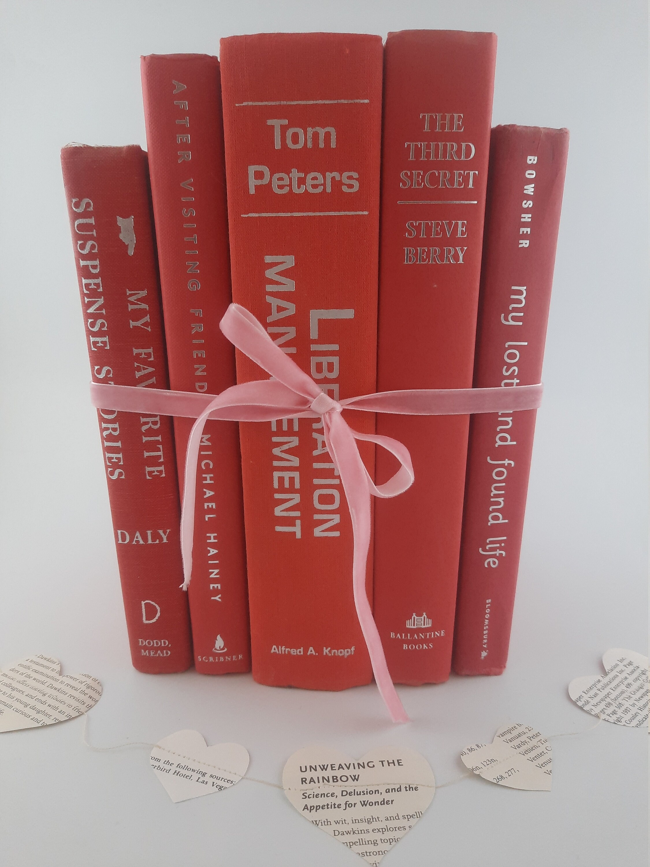 Vintage Red Book Decor Set Old Red Hardcover Books Hardcover Books for ...