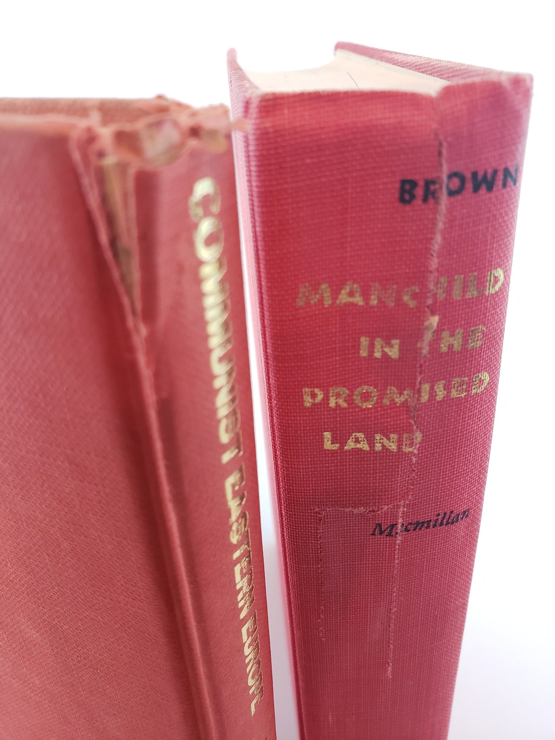 5 Vintage ALL Red Books Range of Diverse History Books - Etsy