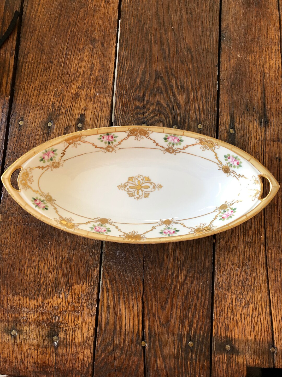 Nippon Hand Painted Dish Beaded Texture - Etsy