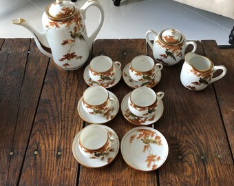 Gorgeous Dragon Head Tea Set Japanese Hand Painted Porcelain - Etsy