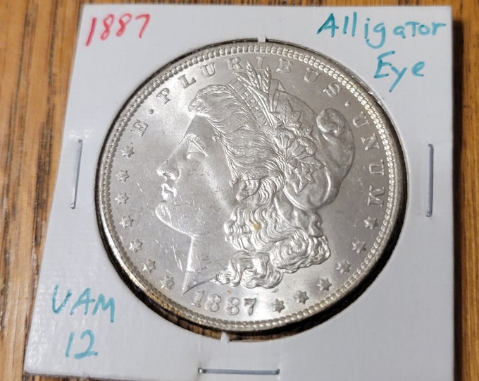1887 Morgan (rare) Alligator Eye VAM 12 - Etsy