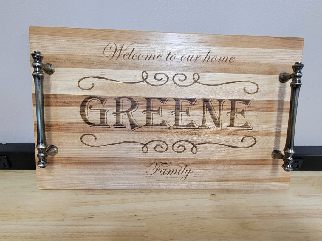 Hickory Custom Personalized Serving Tray - Etsy