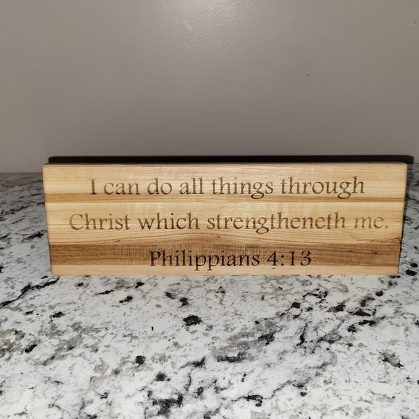 Bible Verse Plaque - Etsy