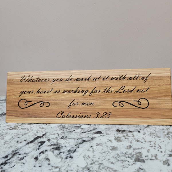 Bible Verse Plaque - Etsy