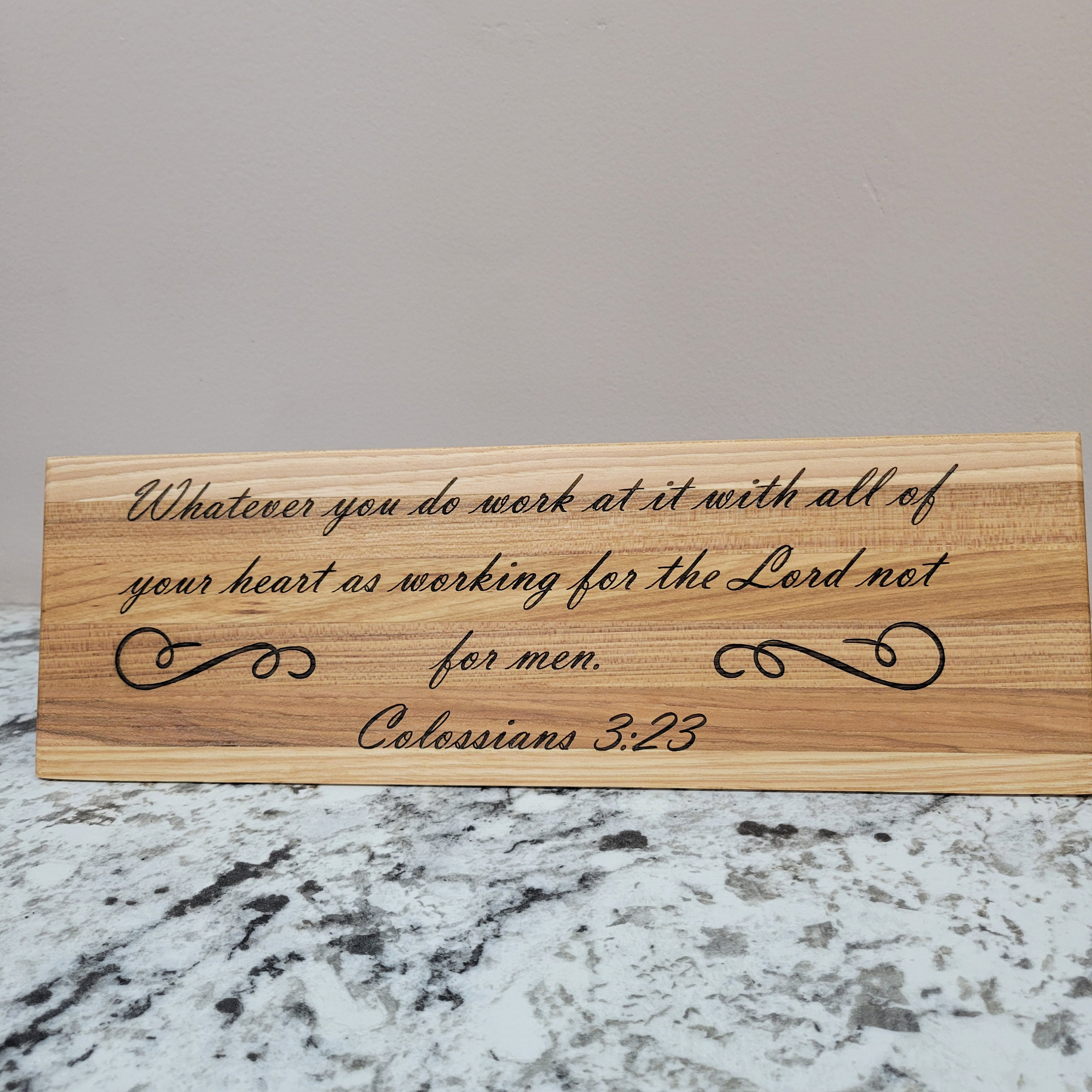 Bible Verse Custom Laser Engraved Wood Plaque, Easter, Church, Home ...