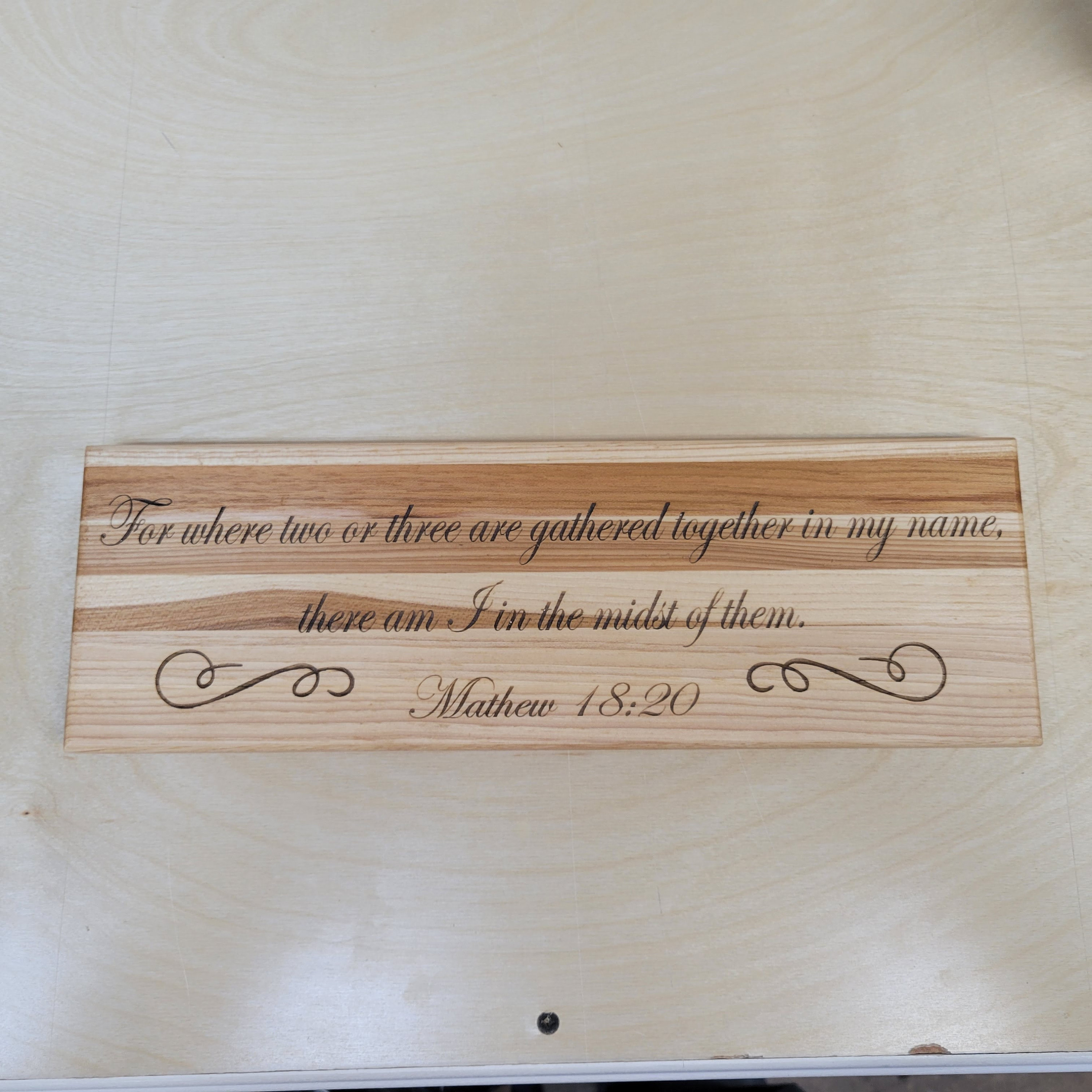 Bible Verse Custom Laser Engraved Wood Plaque, Easter, Church, Home ...