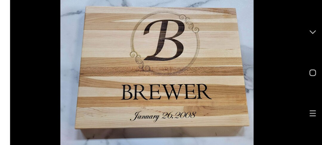 Laser Engraved Family Name Plaque or Cutting Board - Etsy