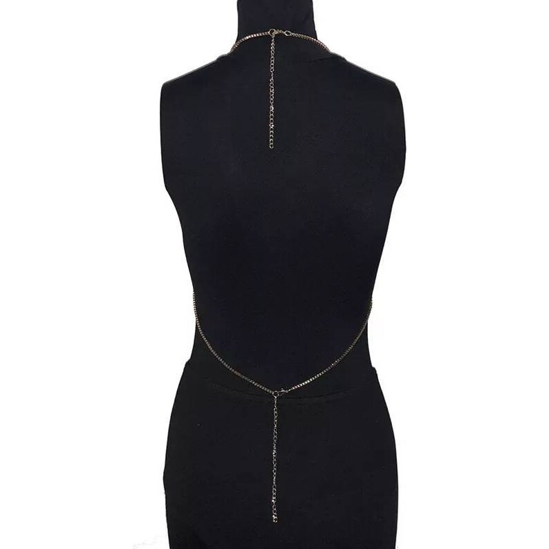 Erotic Rhinestone Diamonte Diamante Body Harness Bikini Vest Diamond ...